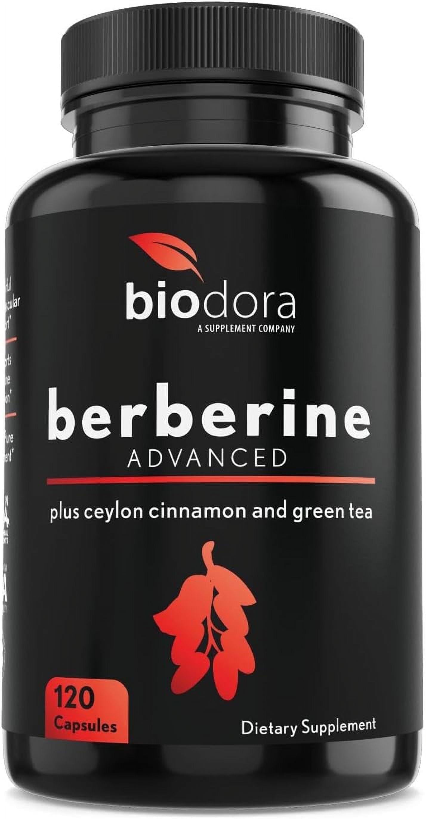 Biodora Berberine Plus, 60-day, 120 Capsules, Immunity & Cardiovascular ...