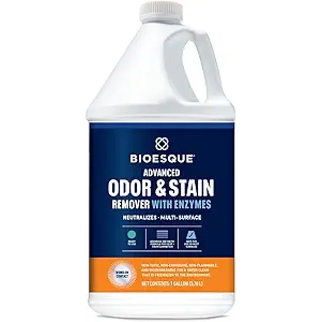 Bioesque Advanced Odor & Stain Remover with Enzymes, 1 Gallon (Pack of ...
