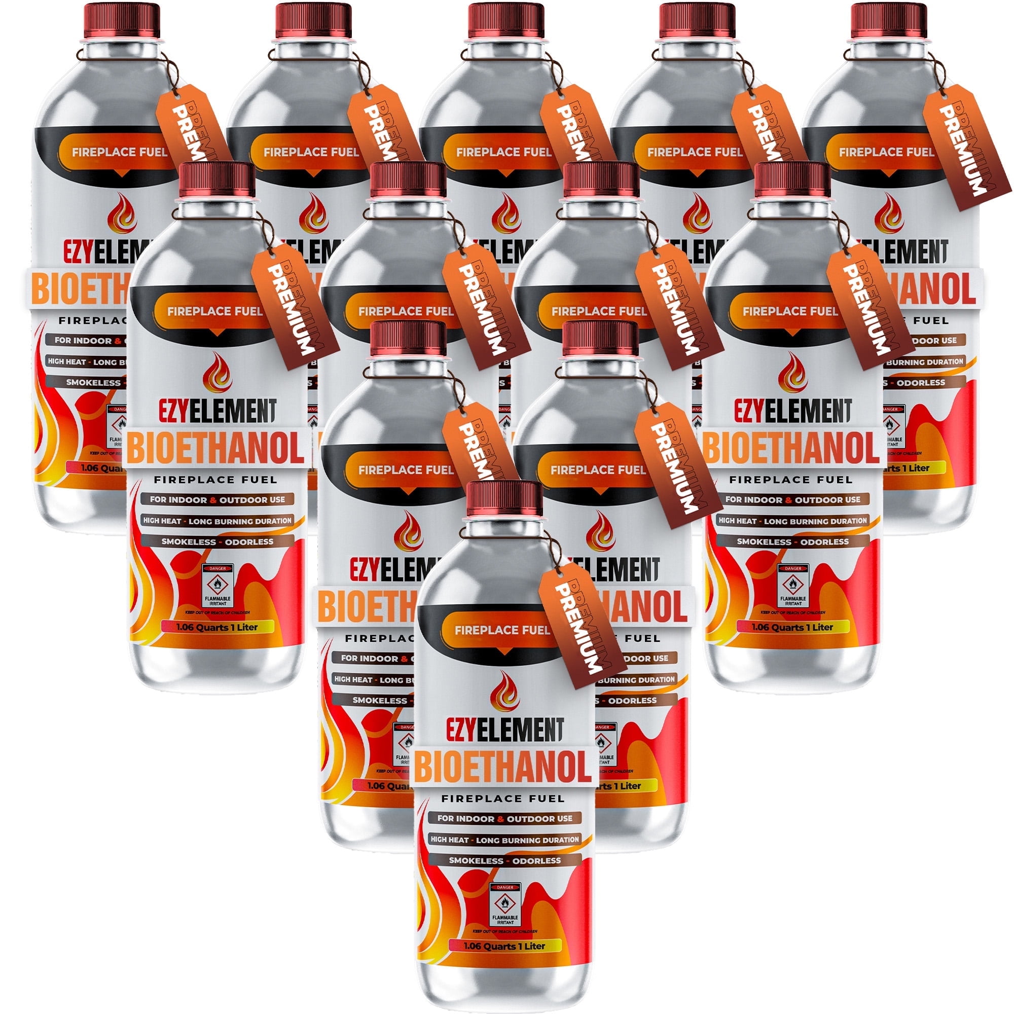 Bioethanol Fireplace Fuel – 12 x 1L Bottles | Clean, Odorless ...