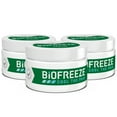 Biofreeze Menthol Pain Relieving Cream 3 OZ Jar (Pack of 3) - Topical Back Rub for Relief ...