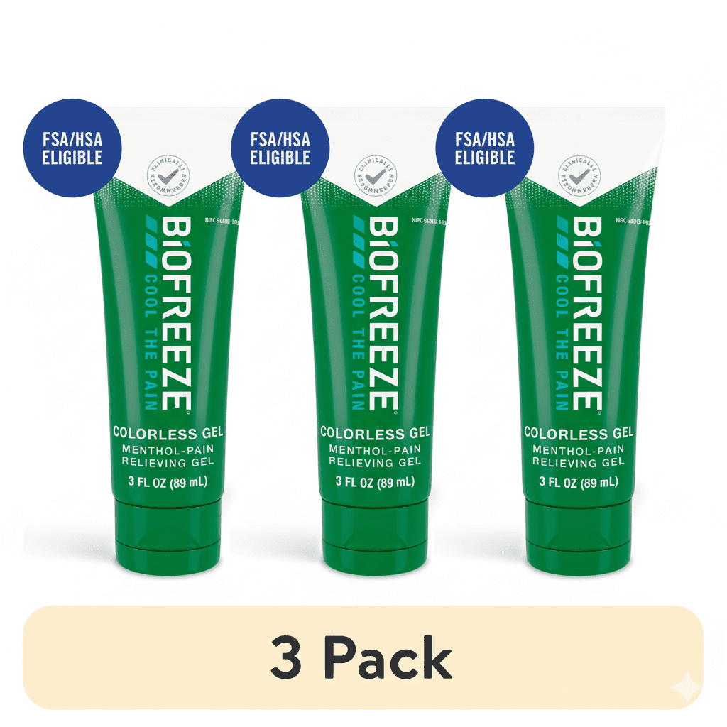 Biofreeze Menthol Pain Relieving Gel Colorless Gel 3 FL OZ Tube for ...