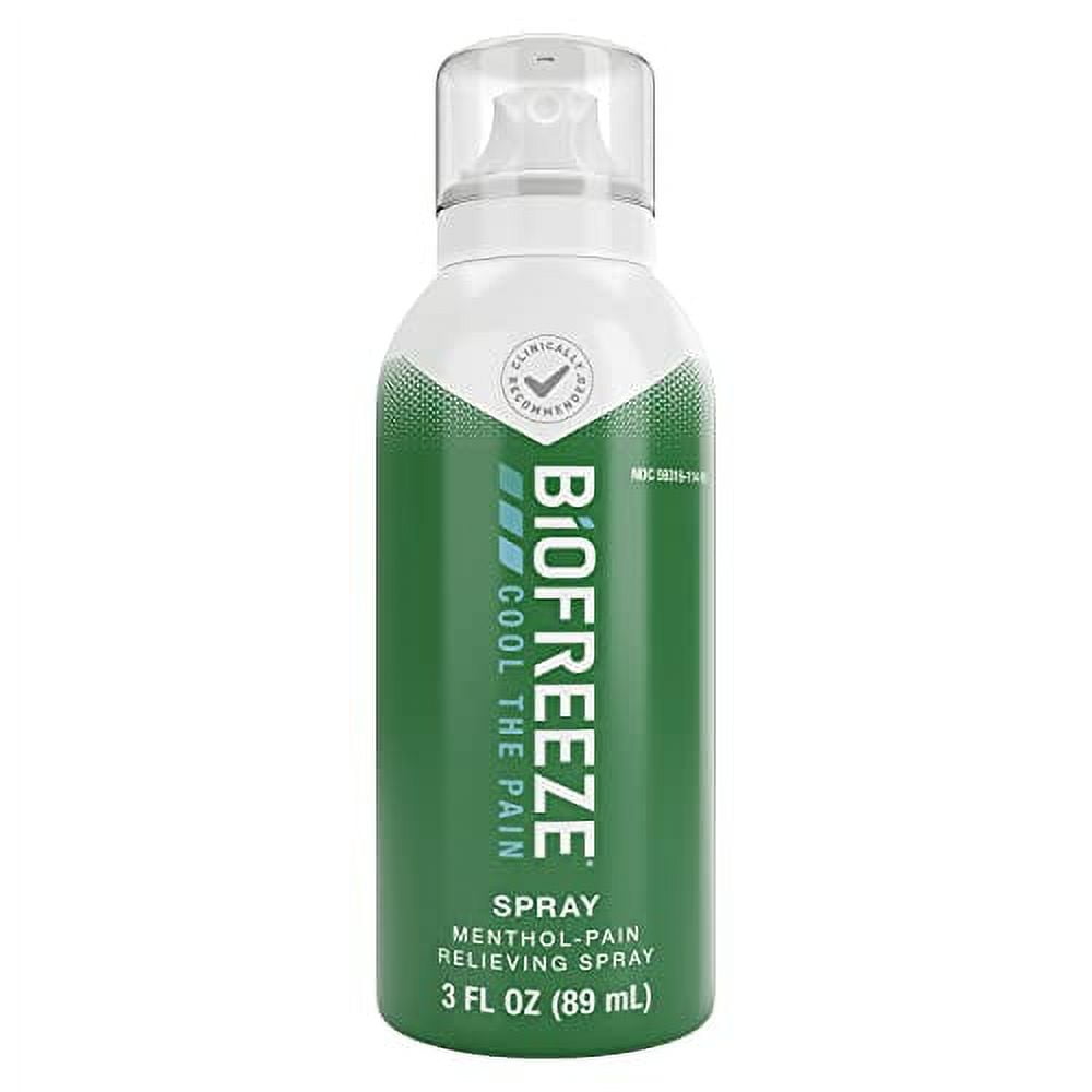 Biofreeze Menthol Spray 3 FL OZ Colorless Aerosol Spray Associated With ...