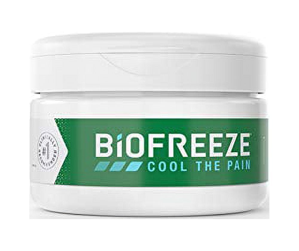 Biofreeze Menthol Pain Relieving Cream 3 OZ Jar For Pain Relief ...