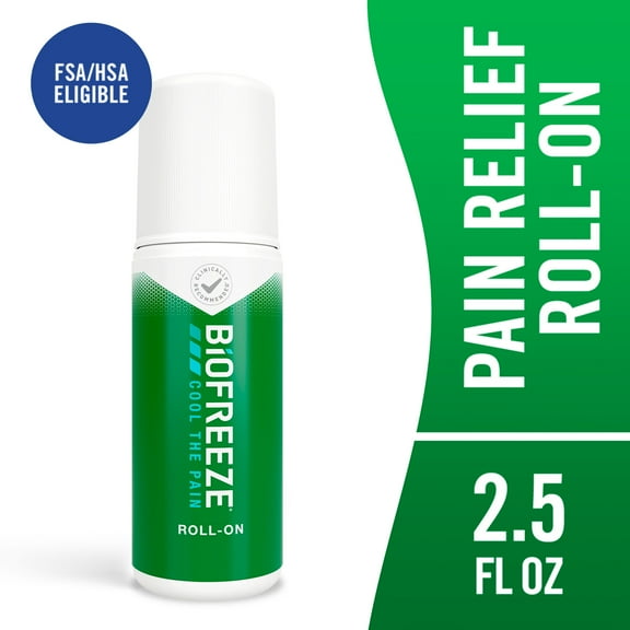 Biofreeze Roll-On Pain-Relieving Gel 3 FL OZ, Colorless (Pack Of 2 ...