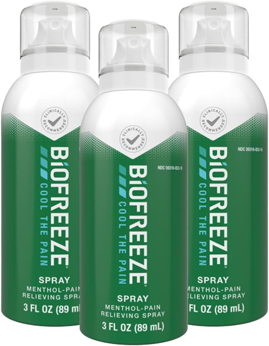 Biofreeze Pain Relief Spray, Back Knee Muscle Joint and Arthritis Pain ...