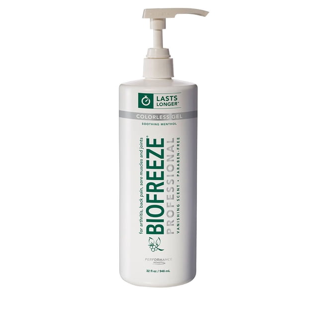 Biofreeze Professional Pain Relief Cold Therapy Muscle Gel, 32 FL.OZ ...
