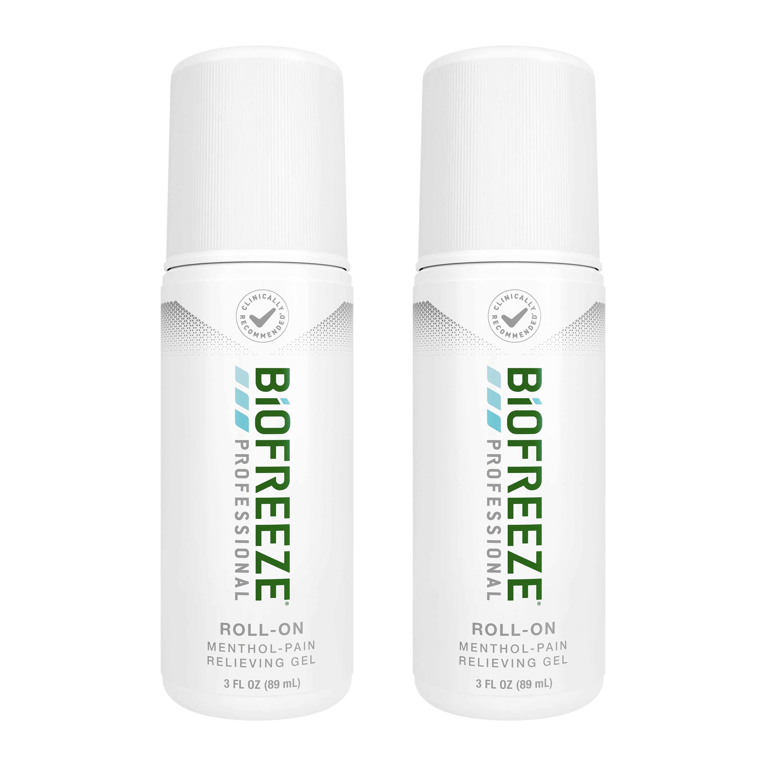 Biofreeze Professional Menthol Roll-On Pain-Relieving Gel 3 FL OZ, Green (Pack Of 2) Topical ...