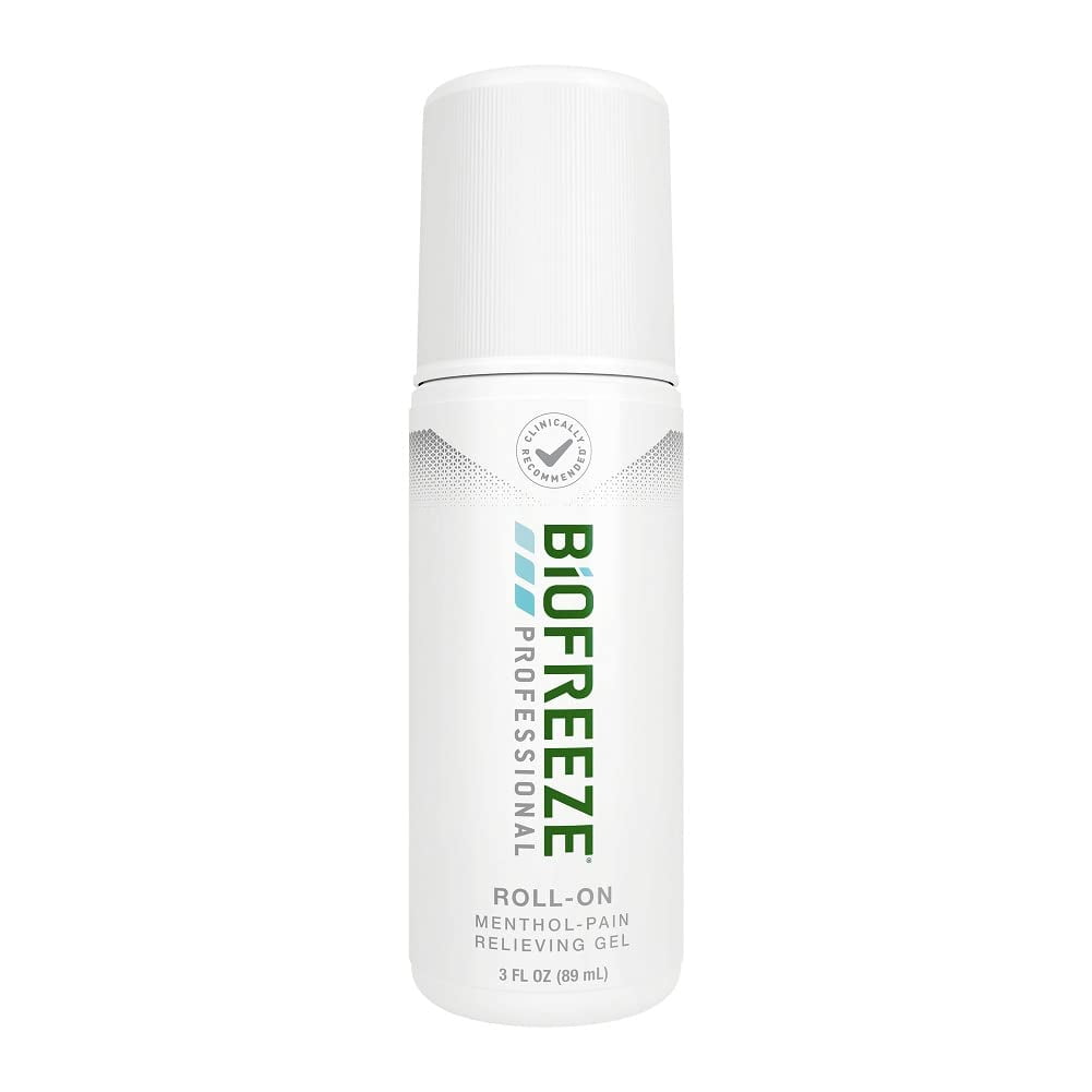 Biofreeze Professional Roll-On Gel 3 FL OZ, Green Topical For Muscles ...