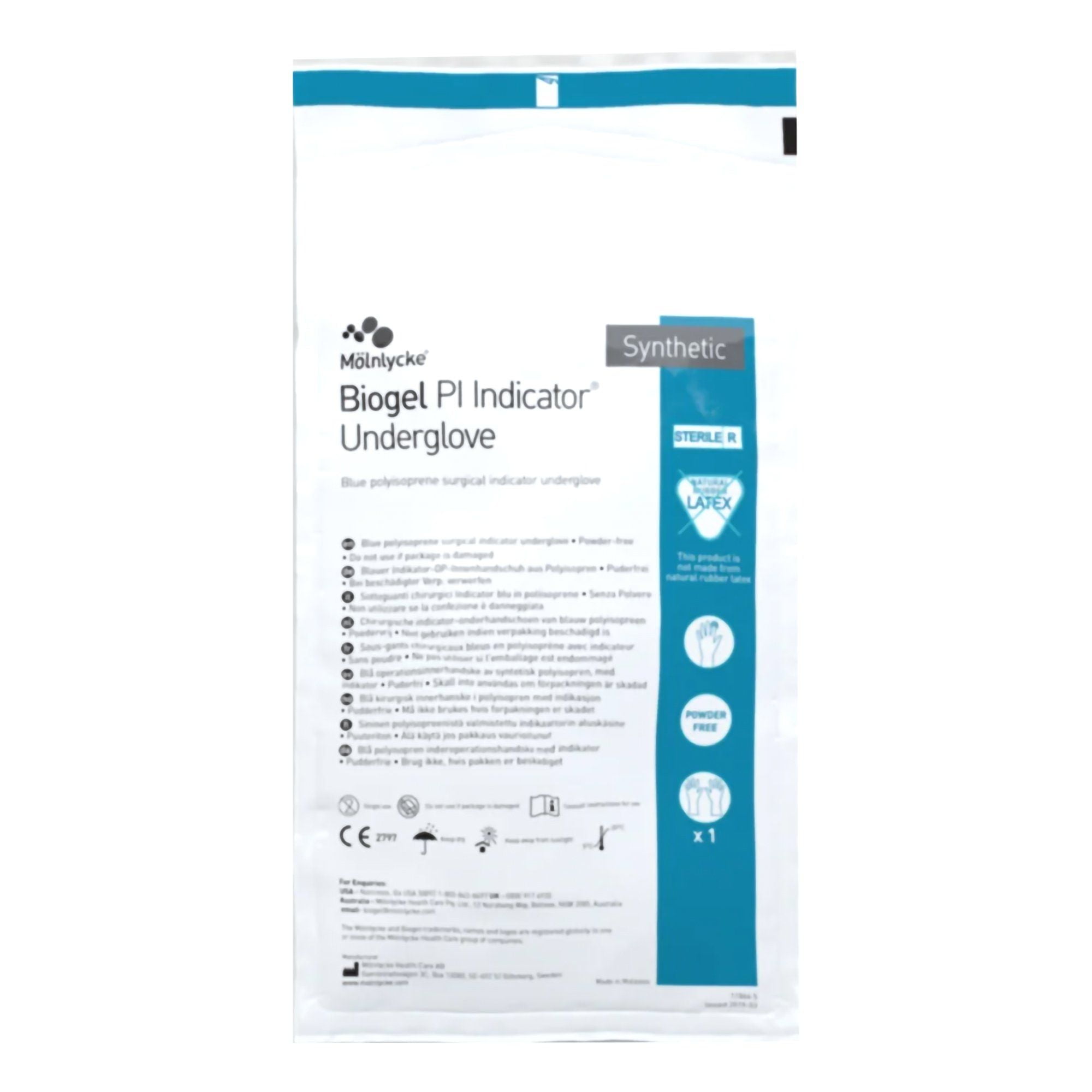 Biogel PI Indicator Underglove Polyisoprene Surgical Underglove, Size 8 ...