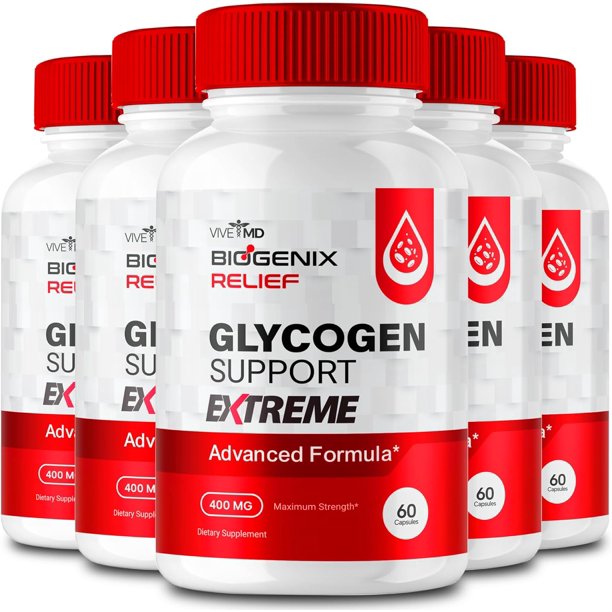 Biogenix Relief Extreme Advanced Blood Support Formula Supplement Pills, Glycogen Support ...