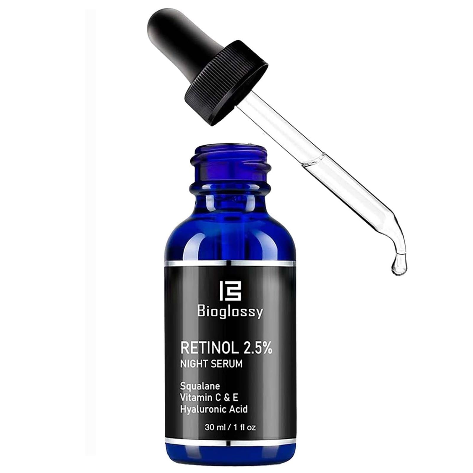 Bioglossy Retinol Serum for BCA3 Face, 2.5% Retinol Intense Serum with ...