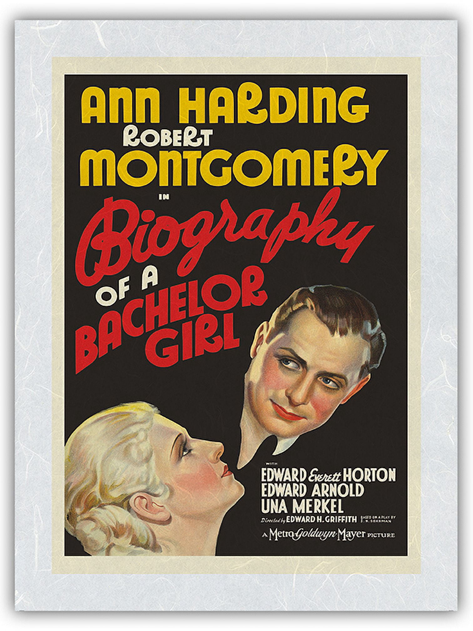 Biography of a Bachelor Girl - Starring Robert Montgomery - Vintage ...