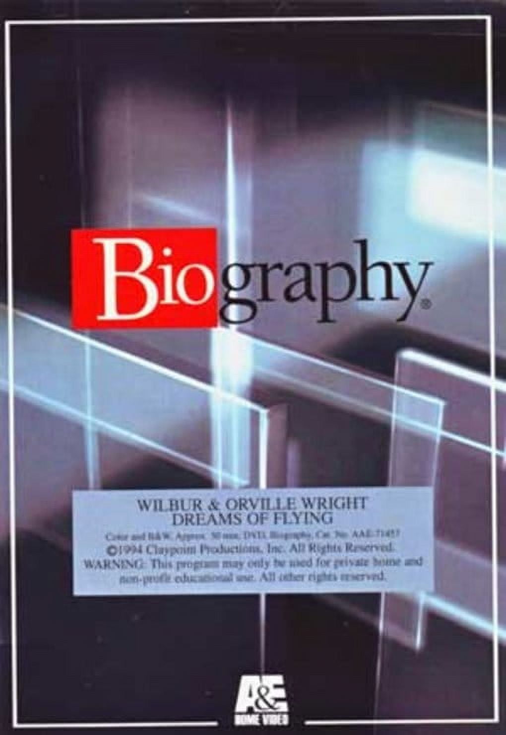 Pre-Owned - Biography Wilbur & Orville Wright: Dreams of Flying (A&E ...