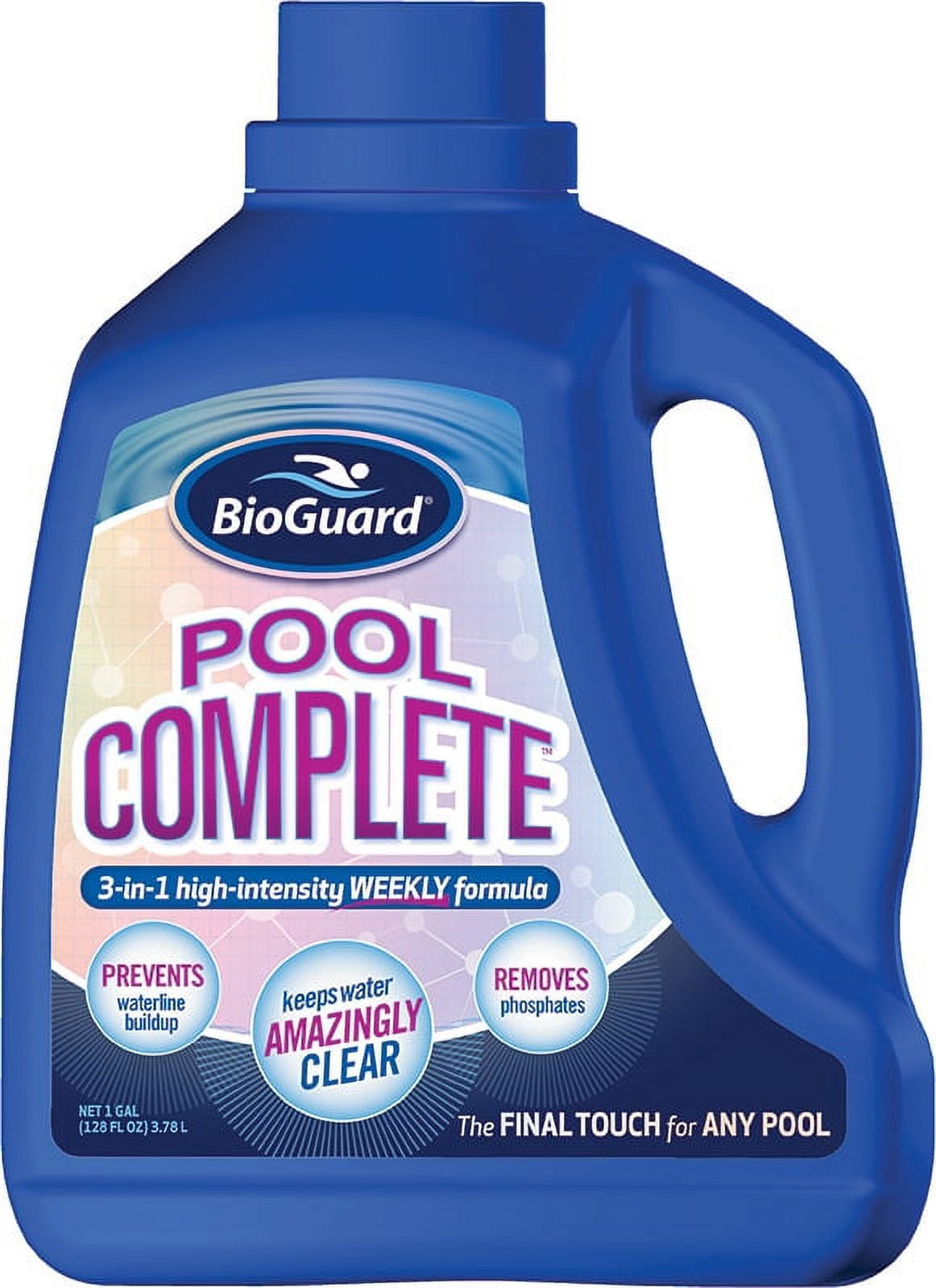 Bioguard Pool Complete, Weekly Clarifier, Enzyme Phosphate Remover 3ltr ...