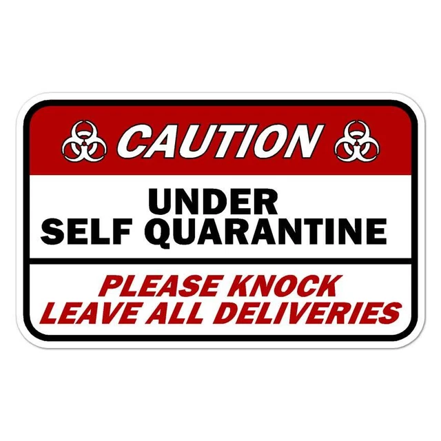Biohazard Leave Deliveries Sticker Indoor Outdoor Phone Decal Water ...