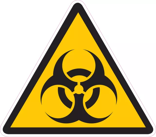 Biohazard Logo Caution Sign Sticker Window Decal Multiple Phone Decal ...
