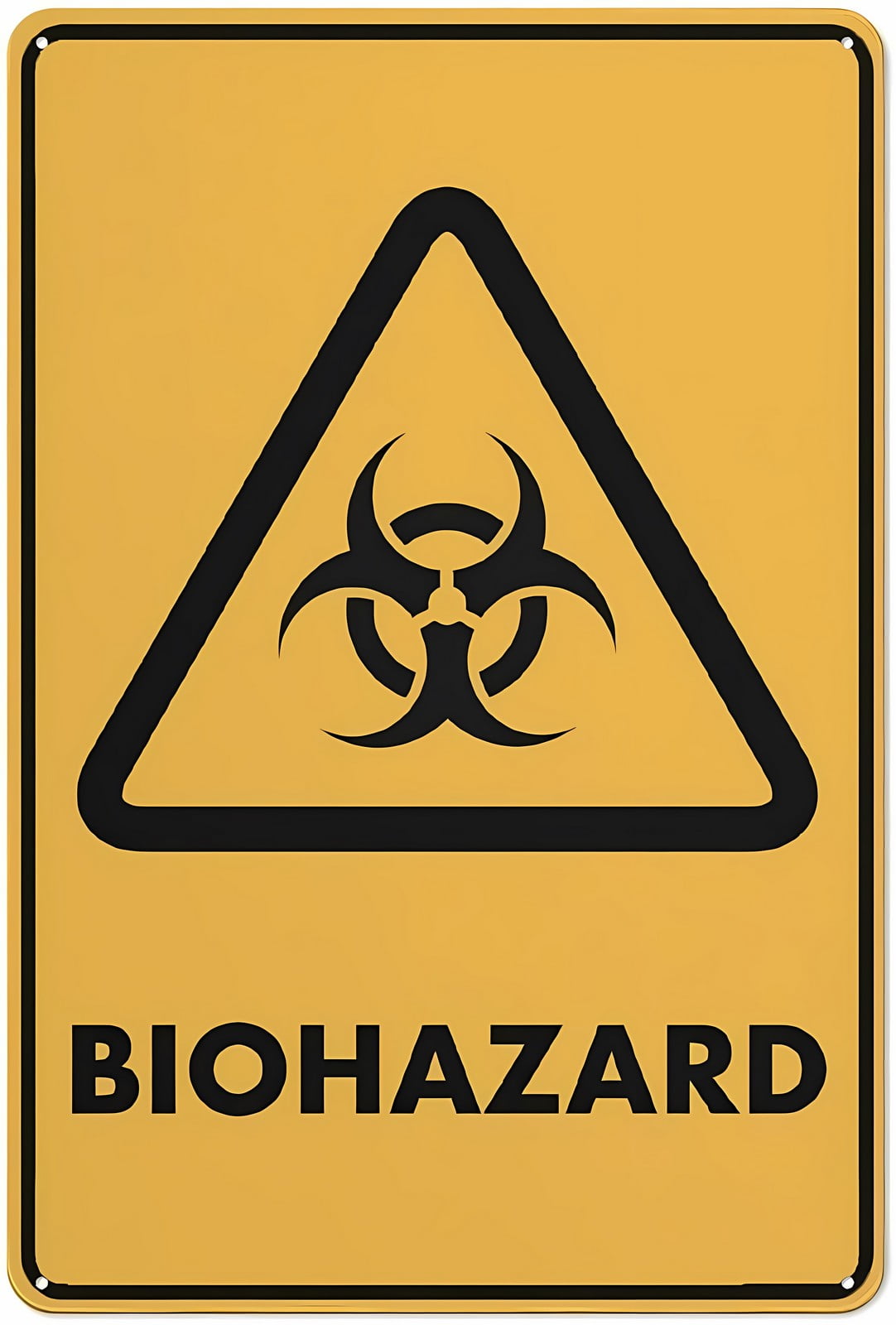 Biohazard Metal Aluminum Sign 12 x 8 Inches - Pre-Drilled Holes for ...