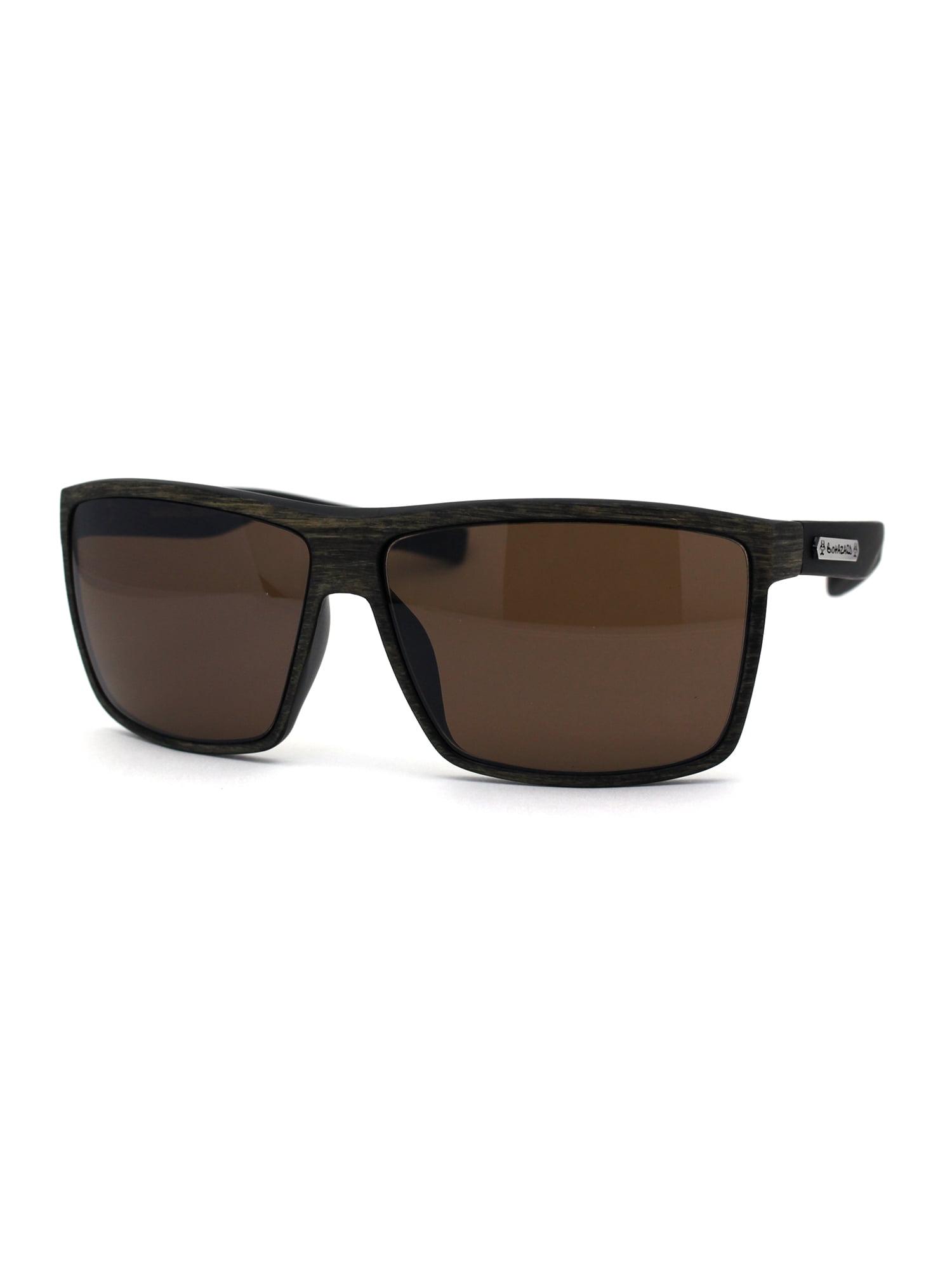 Biohazard Oversize Flat Top 90s Squared Rectangular Mobster Sunglasses ...