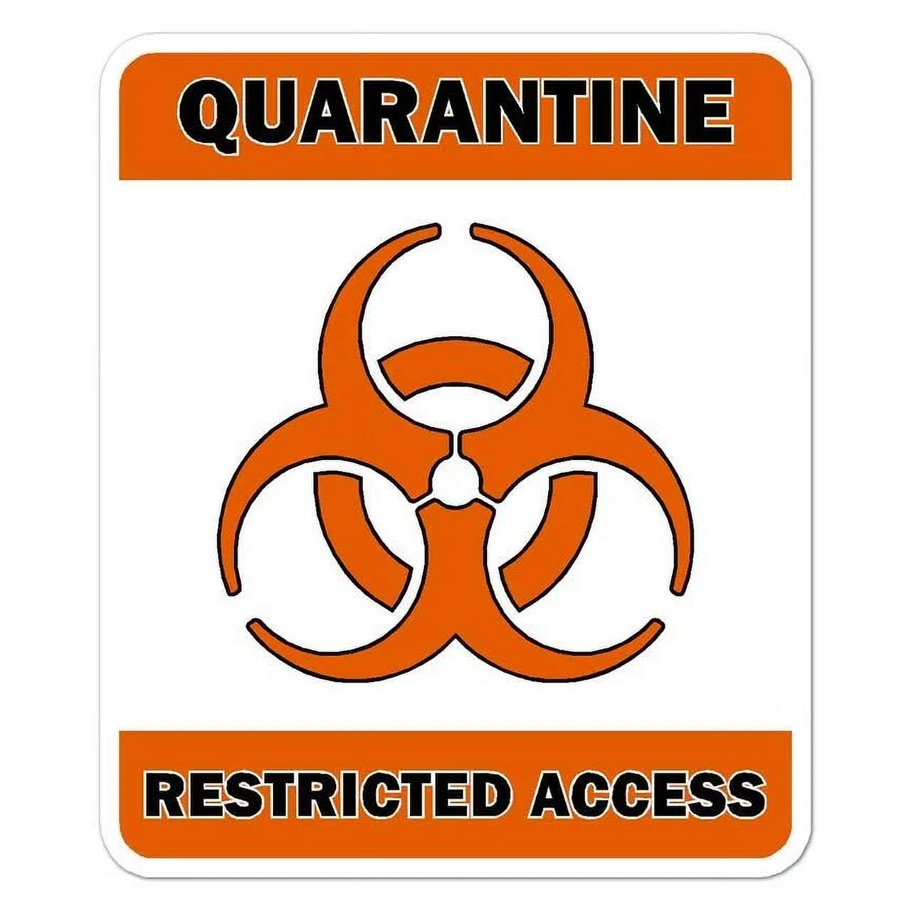 Biohazard Restricted Access Sticker Indoor Outdoor Phone Decal Water ...