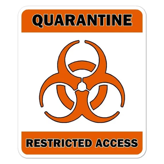 Biohazard Restricted Access Sticker Indoor Outdoor Phone Decal Water ...