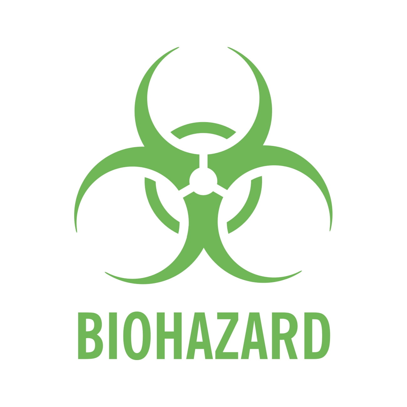 Biohazard Sticker Decal Die Cut - Self Adhesive Vinyl - Weatherproof ...