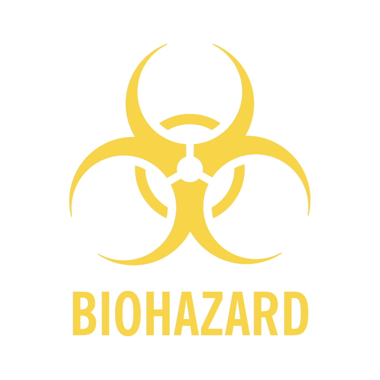 Biohazard Sticker Decal Die Cut - Self Adhesive Vinyl - Weatherproof ...