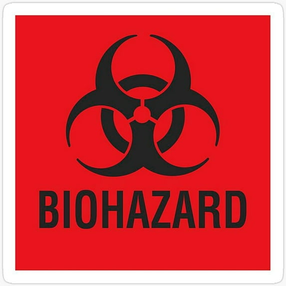Biohazard Sticker Phone Decal Water Bottle Stickers Car Decals, Laptop ...
