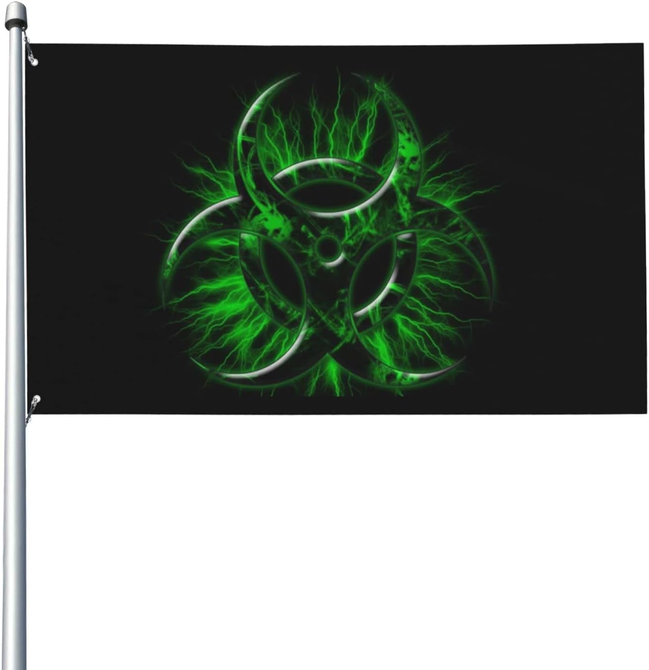 Biohazard Symbol Garden Flag 3x5 Ft Decor Outdoor Banner Sign Party ...