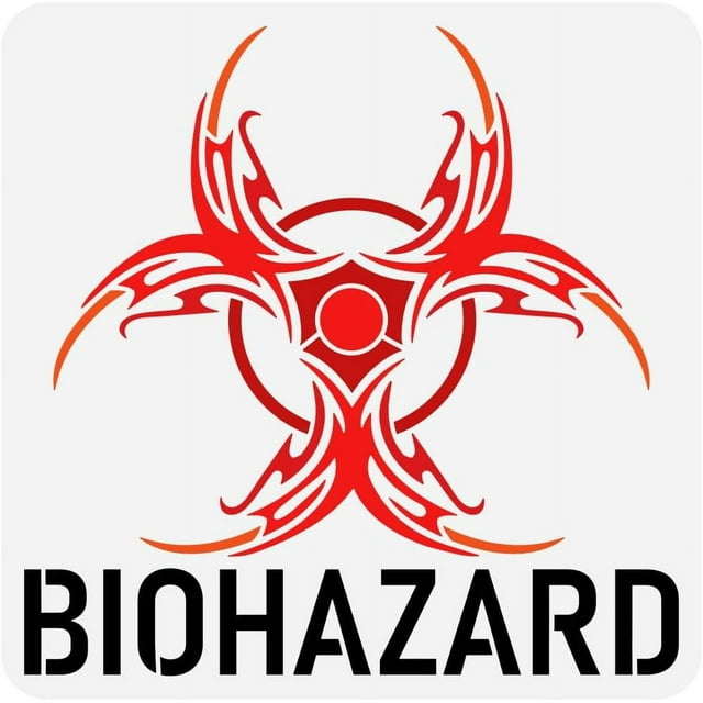 DIY Biohazard Symbol Painting Stencil 11.8x11.8inch Reusable Symbol ...