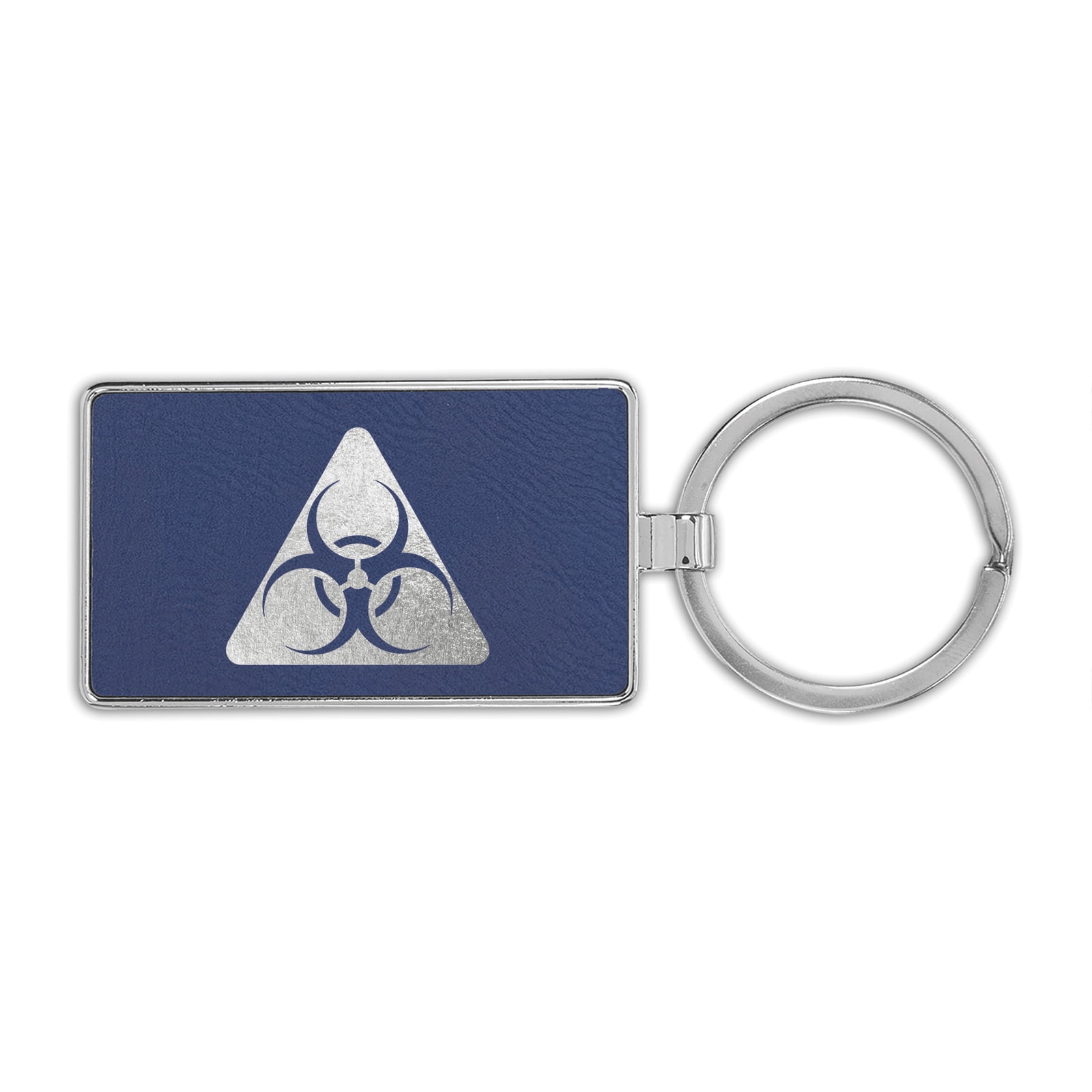 Biohazard Symbol Premium Leatherette Keychain bio hazard radiation ...