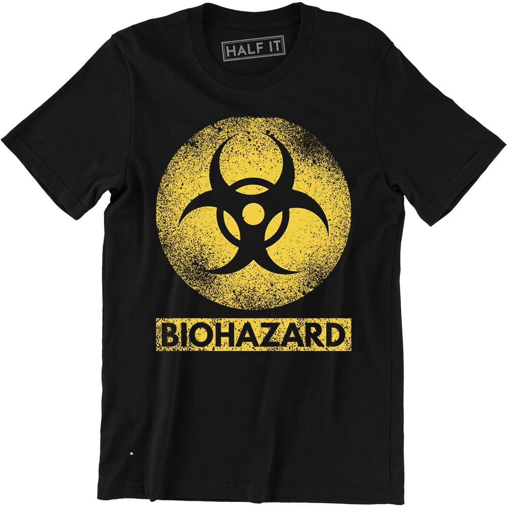 Biohazard Symbol Shirt Radioactive Danger Warning Toxic Men'S T-Shirt ...