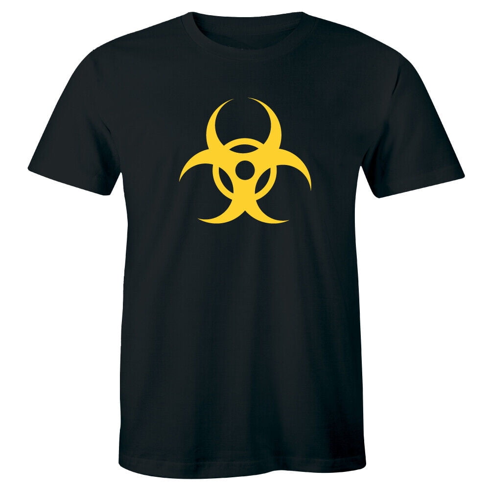 Biohazard Symbol Shirt Radioactive Danger Warning Toxic Men's T-shirt ...