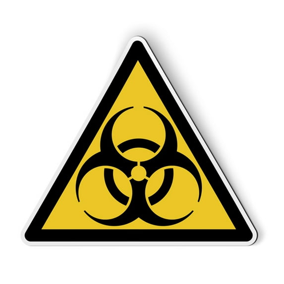 Biohazard Warning Sign - 5.5" Magnet for Car Locker Refrigerator ...