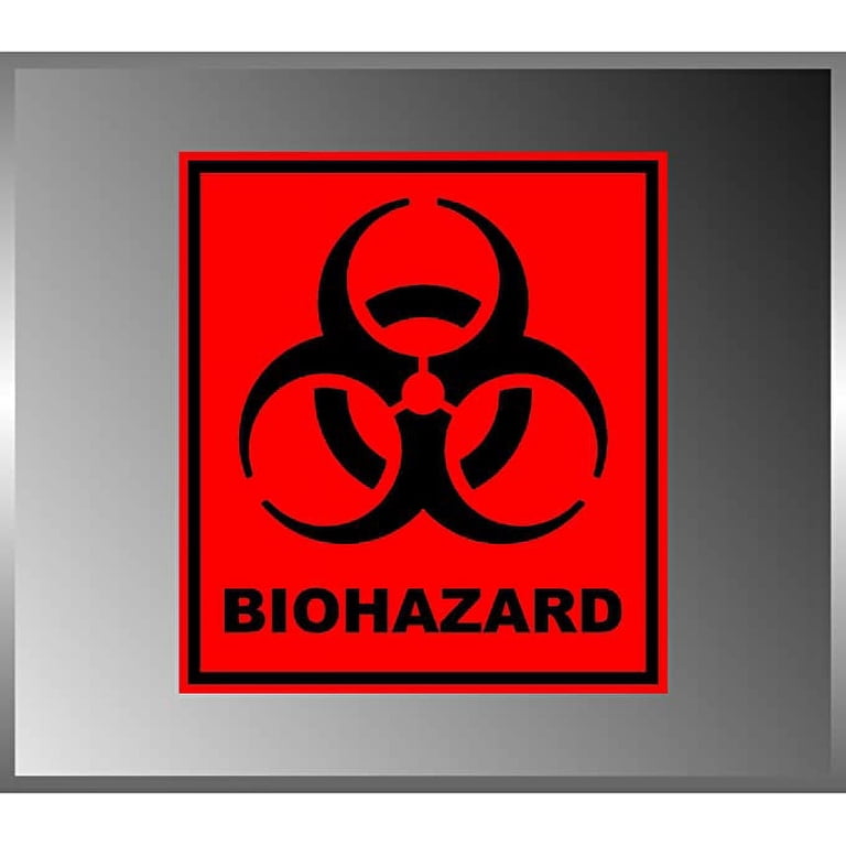 Red Biohazard Sign Printable