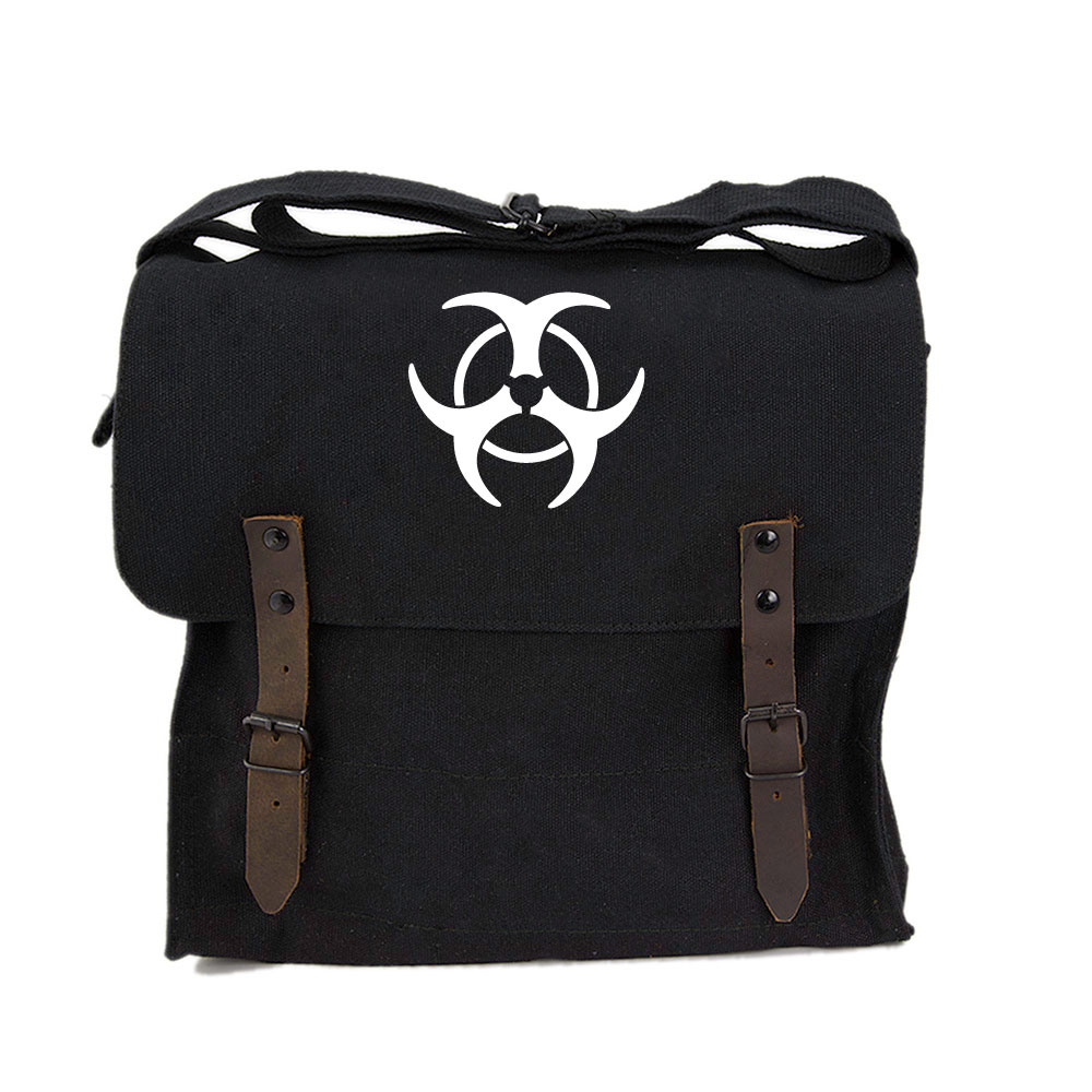 Biohazard Warning Symbol Army Heavyweight Canvas Medic Shoulder Bag in ...