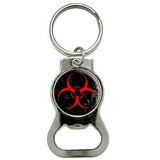 Biohazard Warning Symbol Red Zombies Distressed Bottle Cap Opener ...