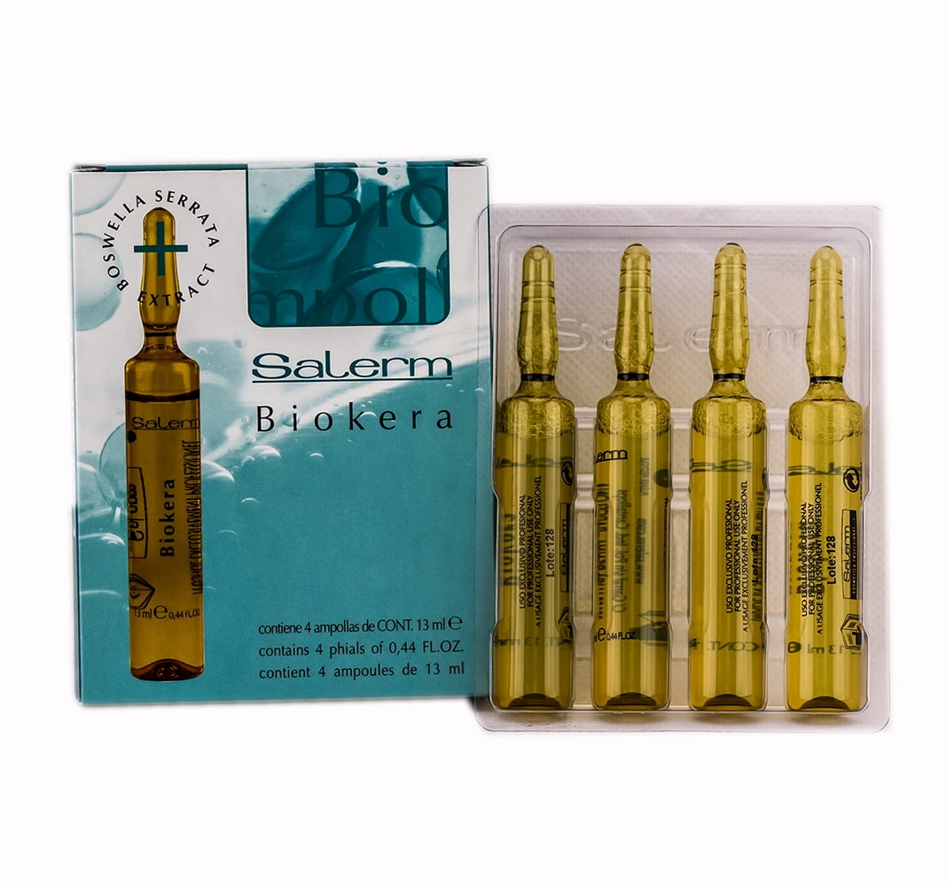 Salerm Biokera Natura Fast-Acting Hair Serum (4 Vials x 0.44 oz ...