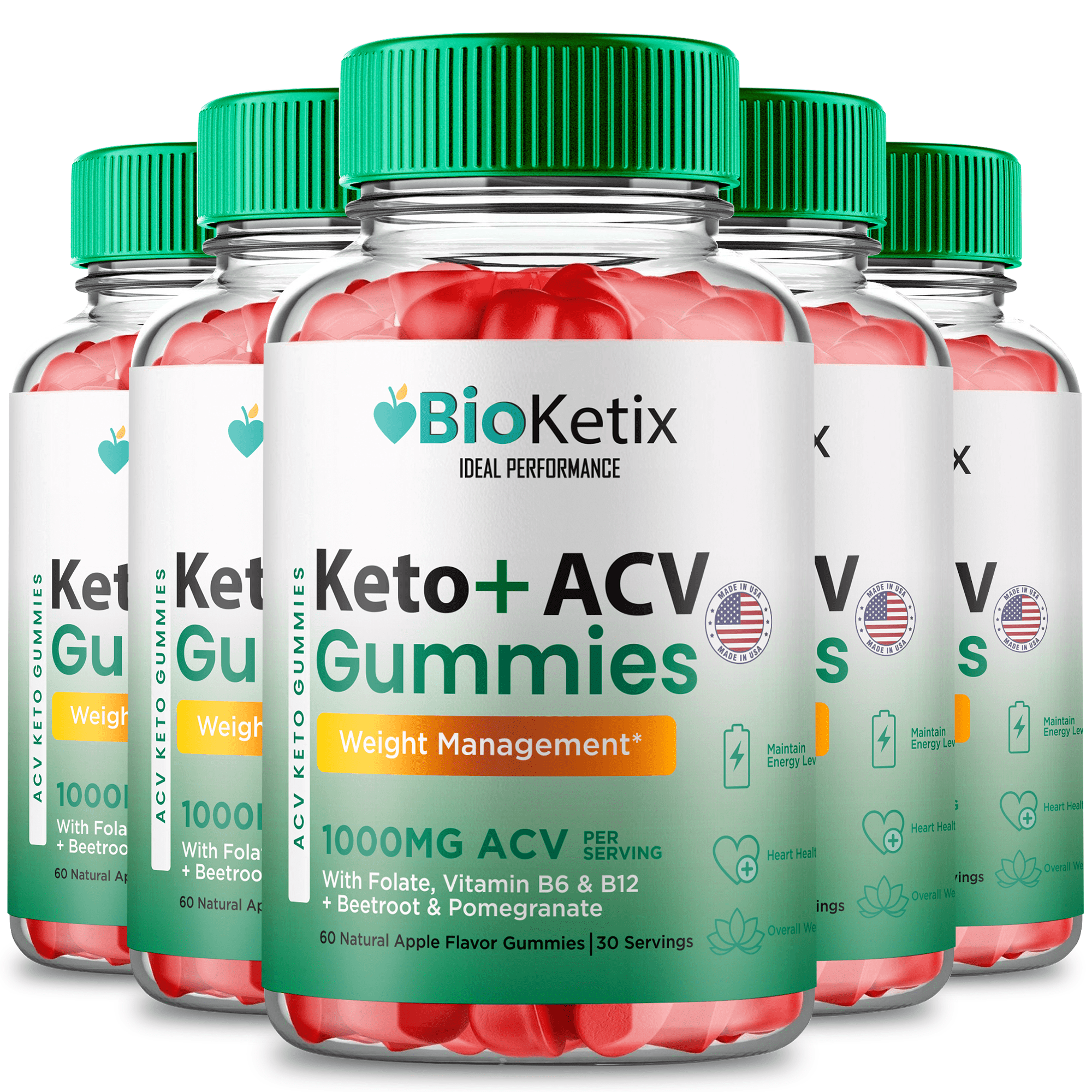 Bioketix Keto ACV Bio ketix ACV-Keto Gummies (5 Pack) - Walmart.com