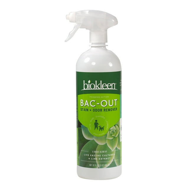Biokleen Bac-Out Stain And Odor Eliminator With Foaming Sprayer, 32 ...