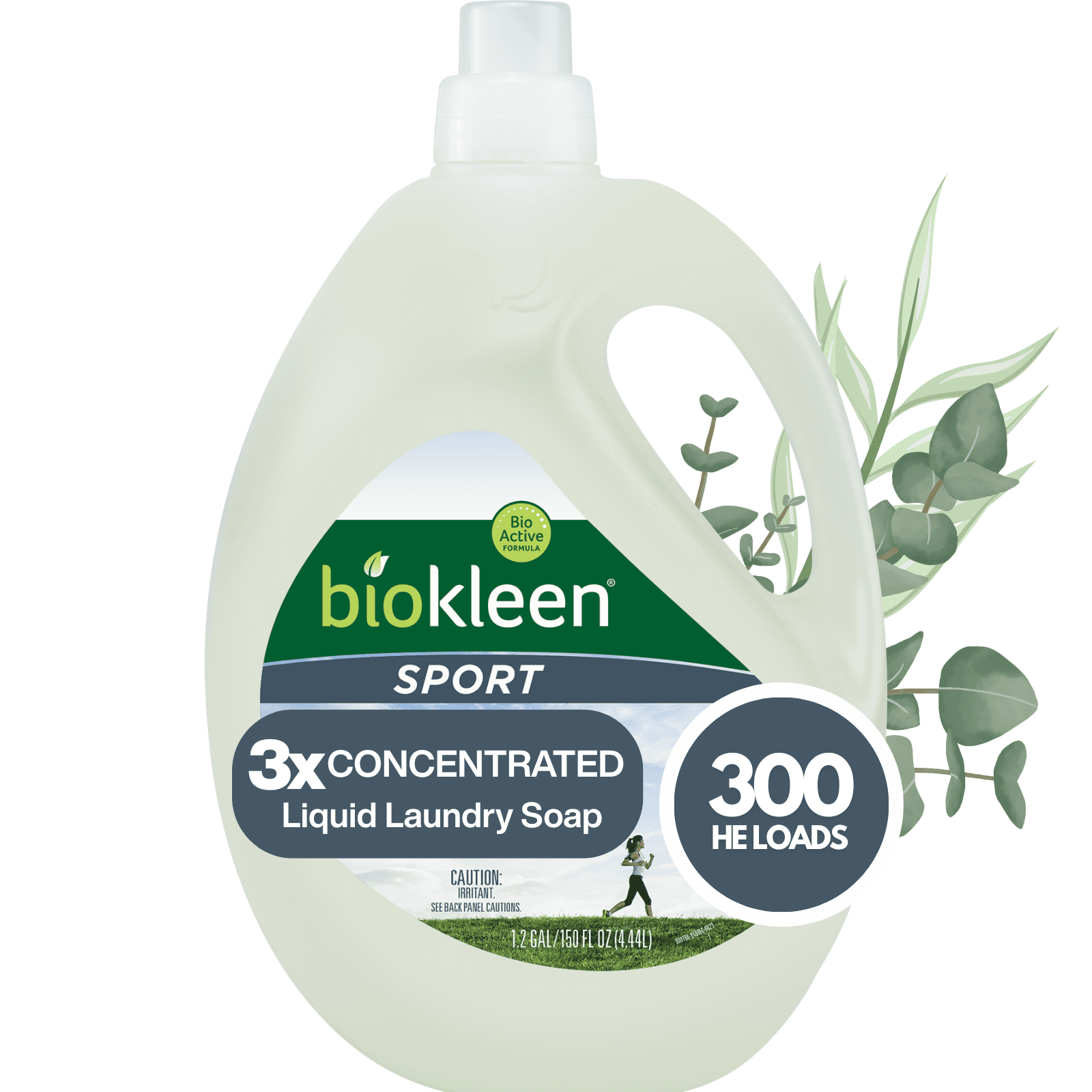 Bio-Kleen Sport Laundry Liquid, 150 fl oz, 300 HE Loads, effective ...