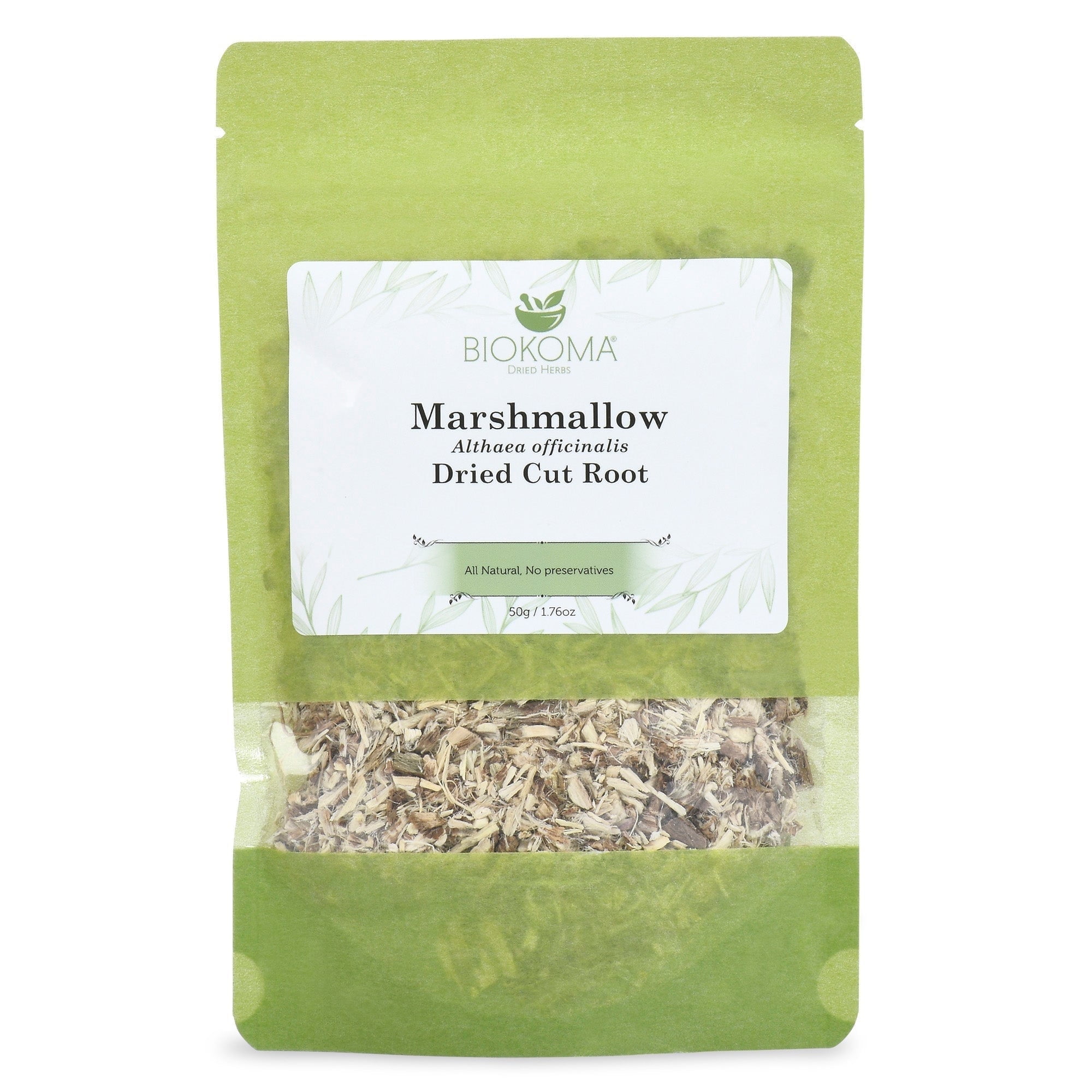 Biokoma Natural Marshmallow Dried Cut Root 50g - Herbal Tea in ...
