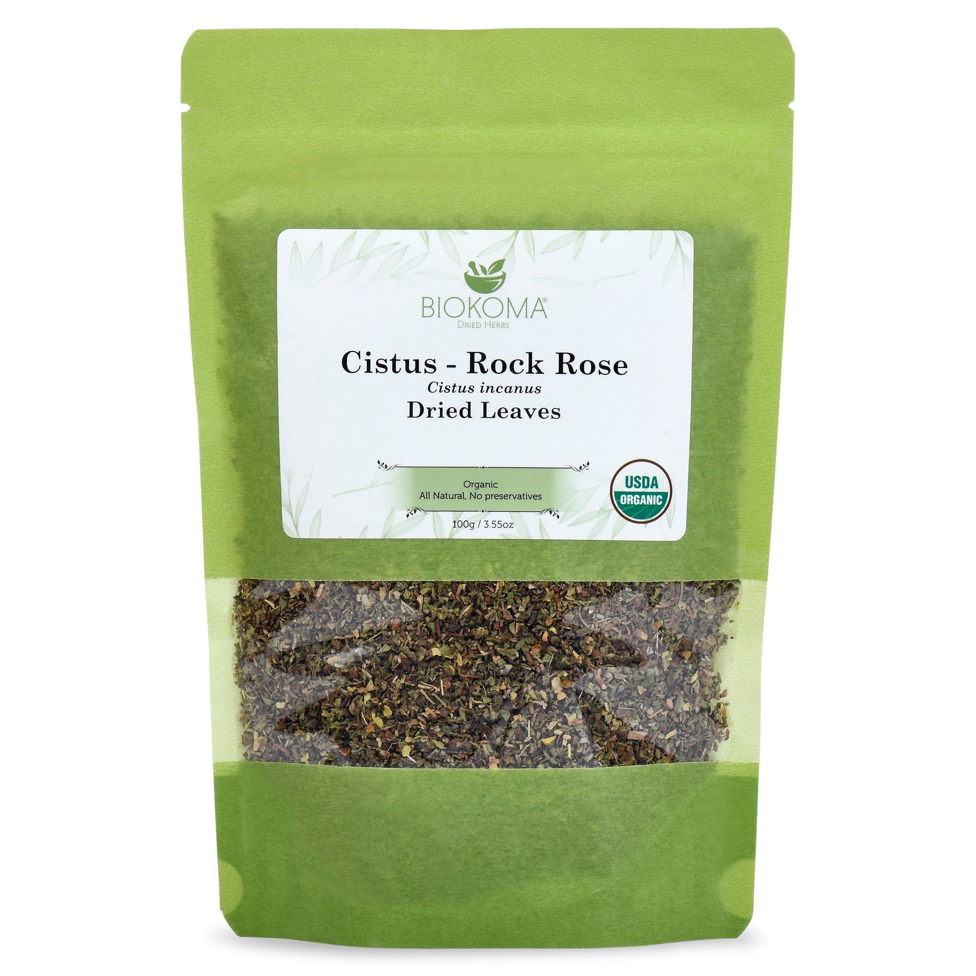 Organic Cistus Rock Rose Tea - 100g Resealable Office Pack - Walmart ...