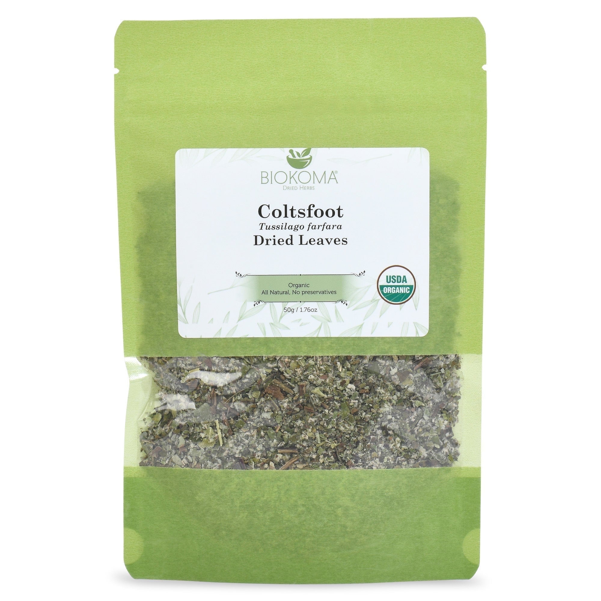 Biokoma Pure and Organic Coltsfoot Dried Leaves 50g (1.76oz) In ...