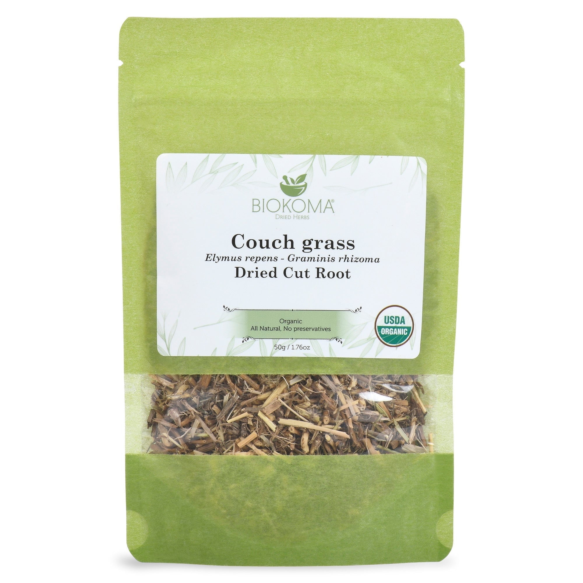 Biokoma Pure and Organic Couch Grass Dried Cut Root 50g (1.76oz) in ...