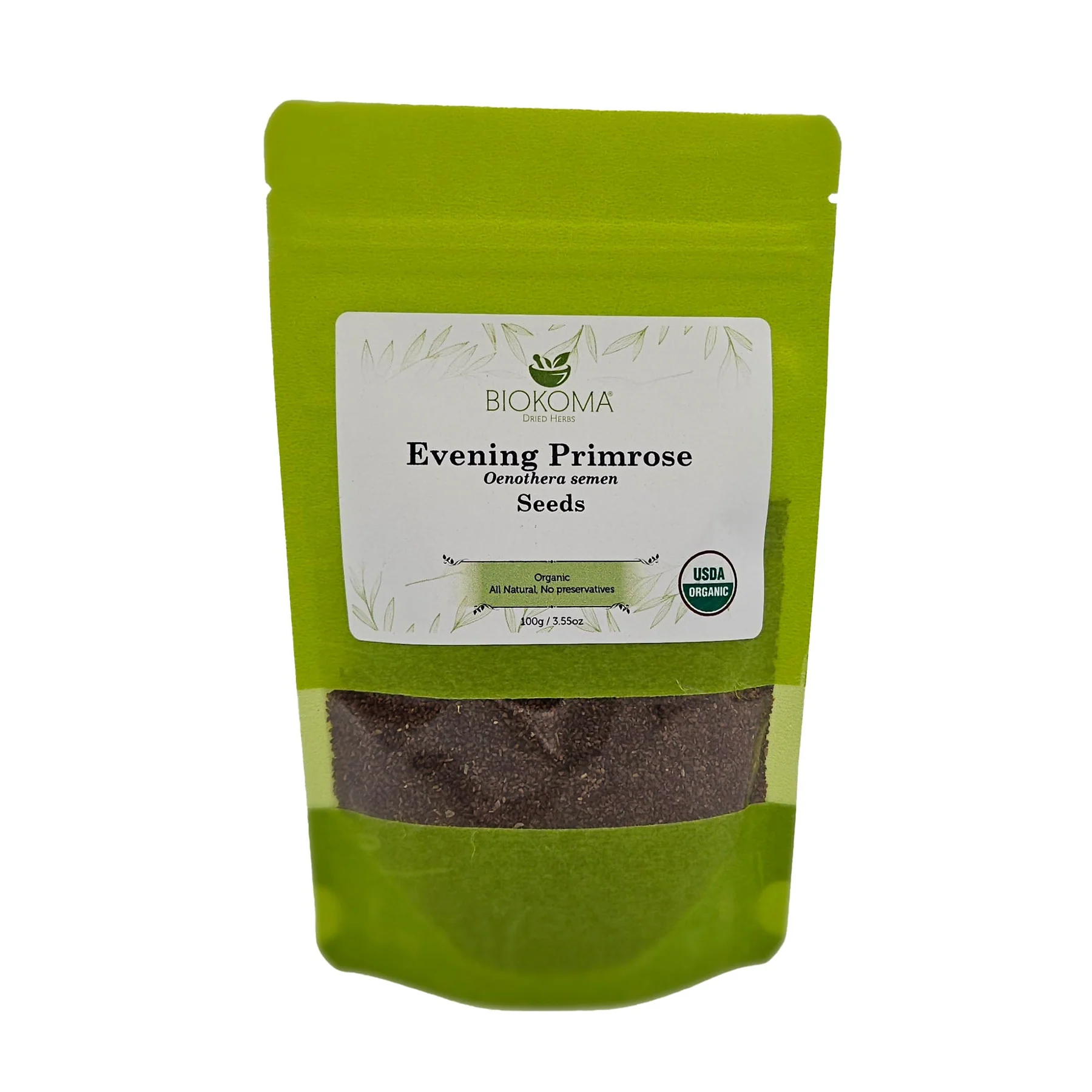 Biokoma Pure and Organic Evening Primrose Seeds 100g (3.55oz) in ...