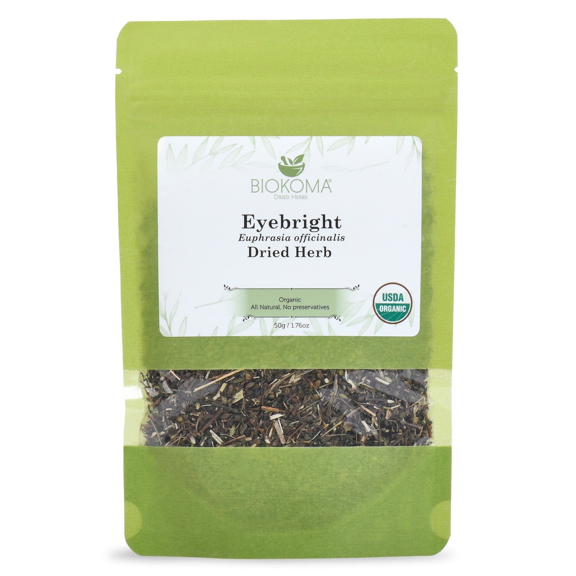 Biokoma Pure and Organic Eyebright Dried Herb 50g (1.76oz) in ...