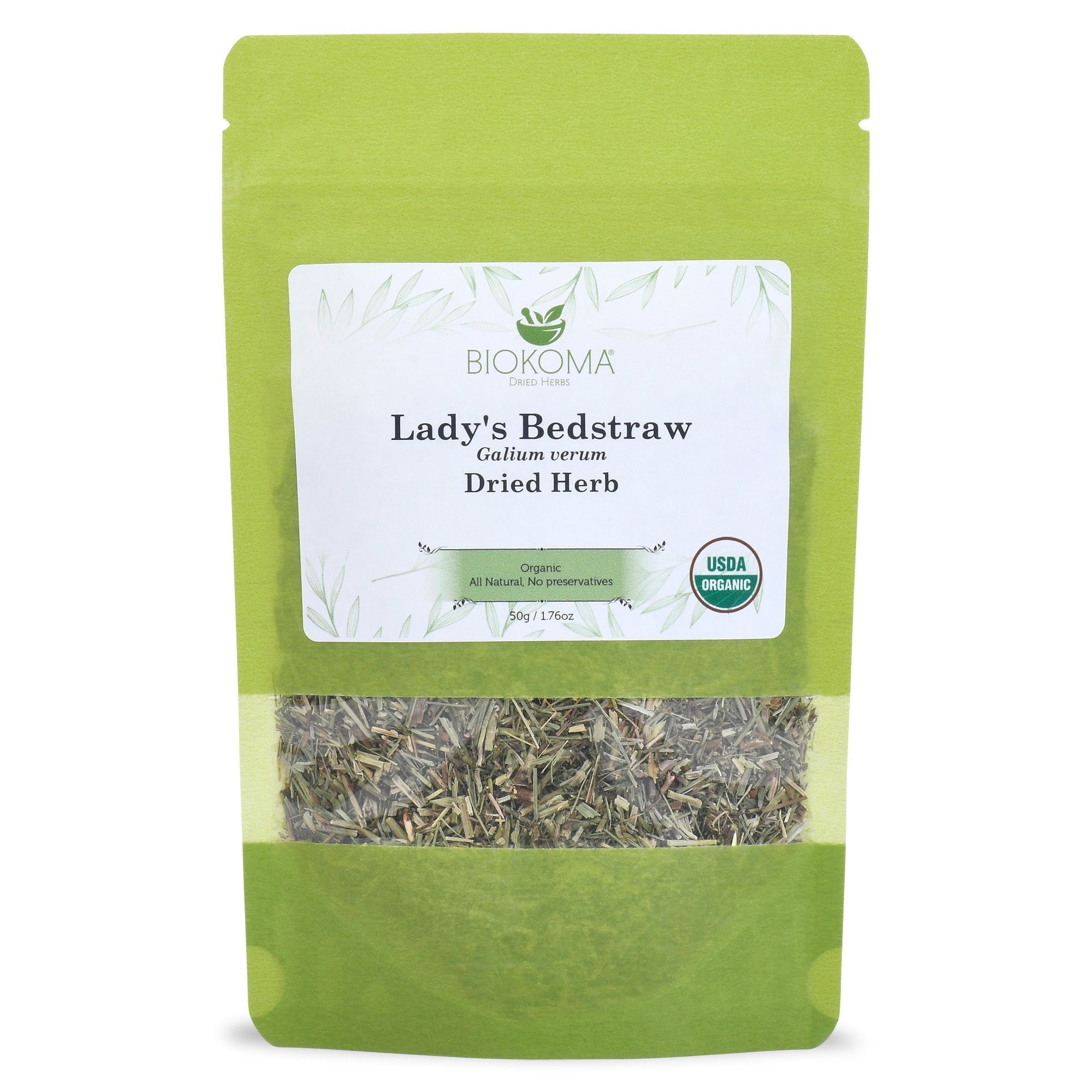 Biokoma Pure and Organic Lady's Bedstraw Dried Herb 50g (1.76oz) In ...