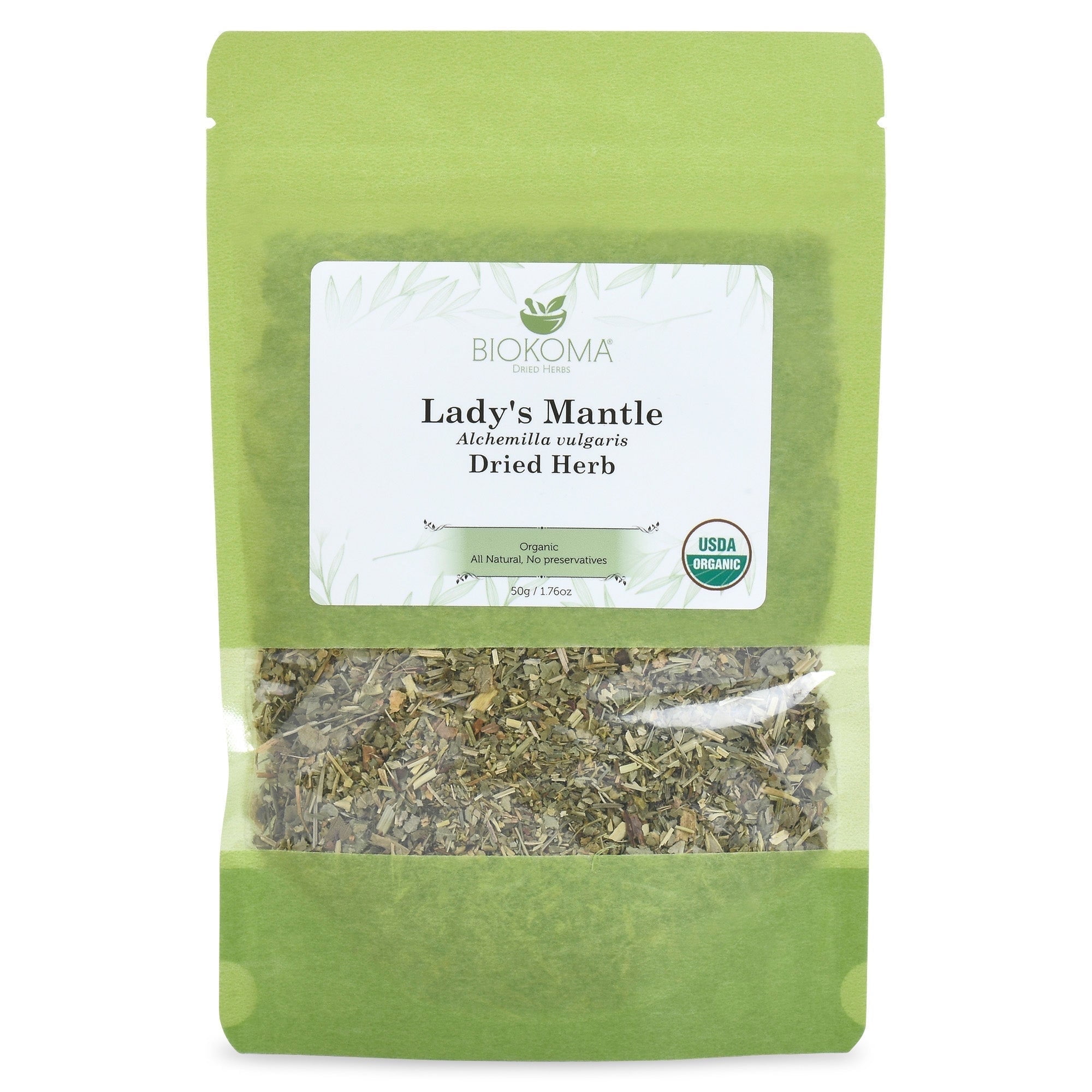 Biokoma Pure and Organic Lady's Mantle Dried Herb 50g (1.76oz) In ...