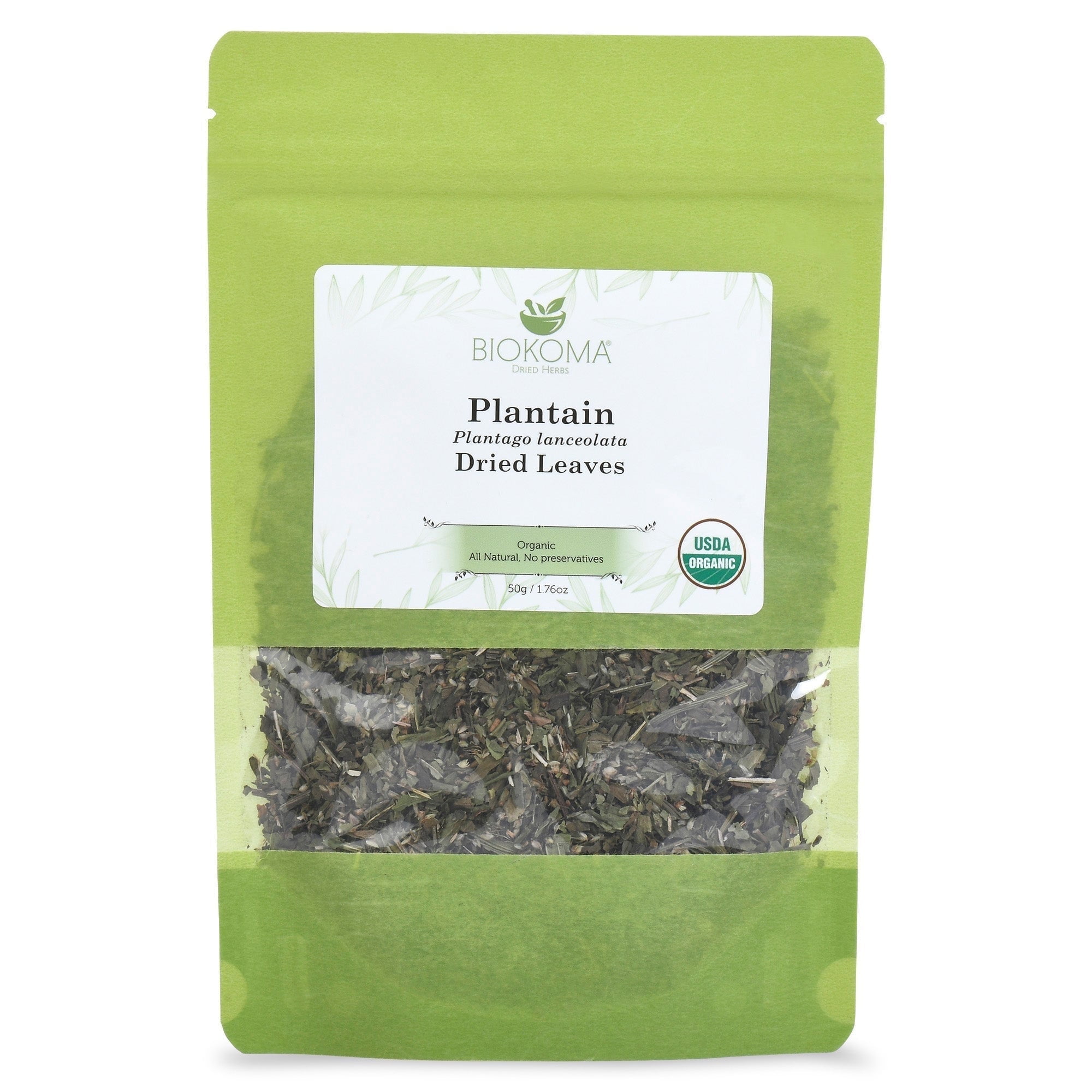 Biokoma Pure and Organic Plantain Dried Leaves 50g (1.76oz) In ...