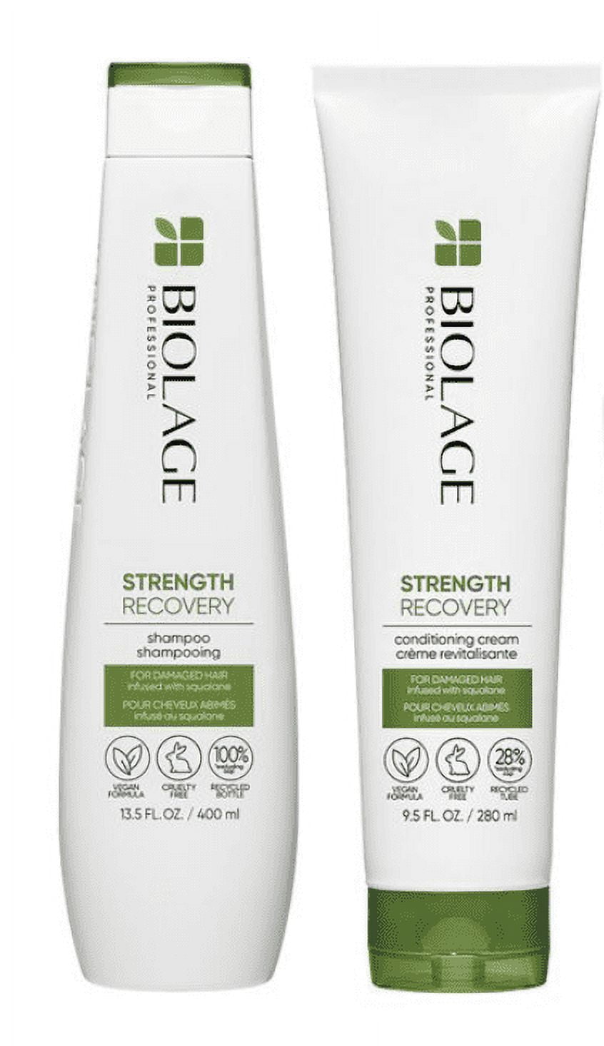 Biolage Strength Recovery Shampoo & Conditioner 13.5 oz & 9.5 oz ...